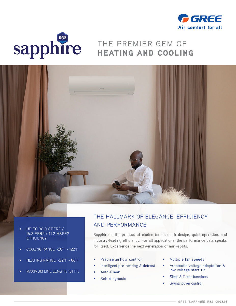 Gree SAPPHIRE R32 Air Filter 18,000 BTU – Genuine Air Filters